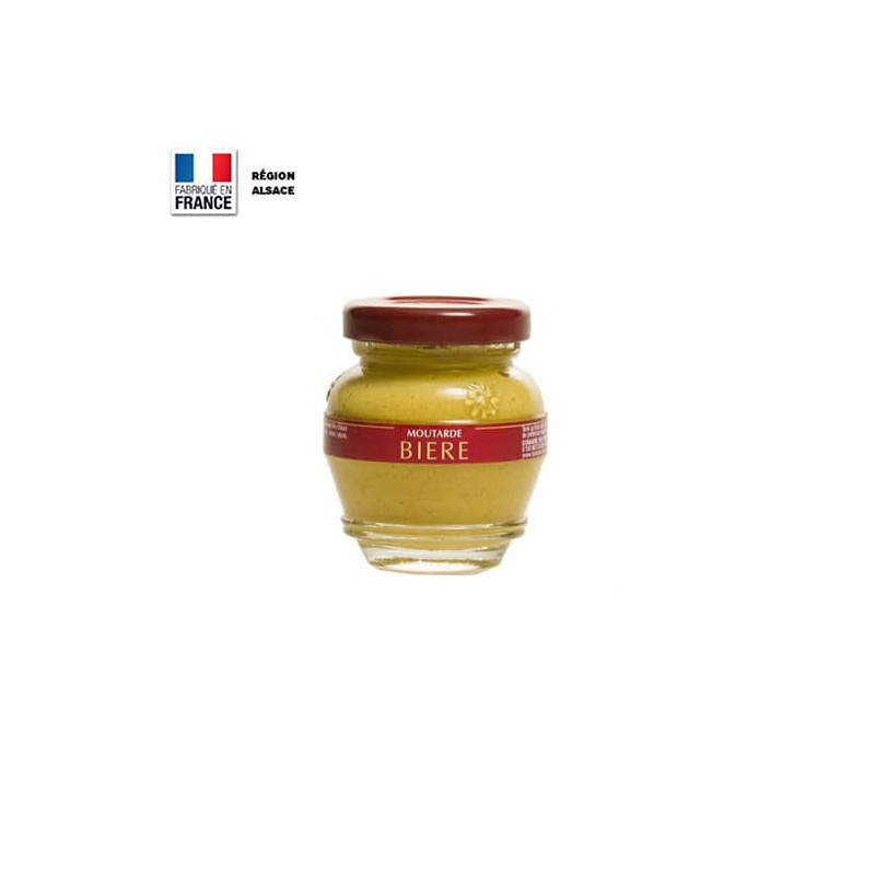 Moutarde à la Bière 55 gr - Domaine des Terres Rouges