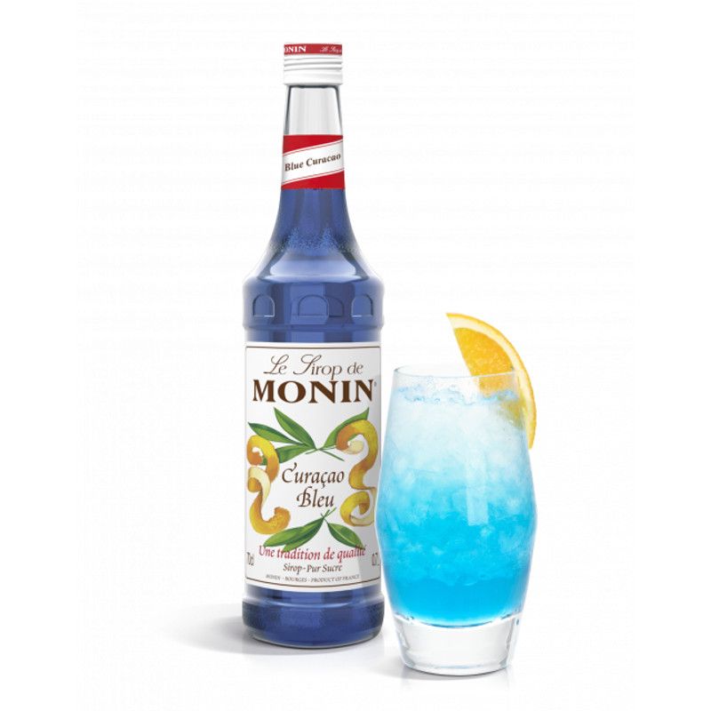 Sirop Curaçao Bleu 70 cl - Monin - Sirop saveur Curaçao Bleu - Sirop Monin