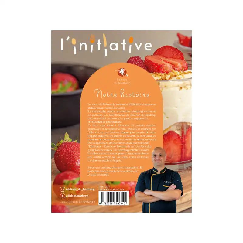 L'Initiative : Recettes et histoires de vie - Nicolas Jamain - Livre
